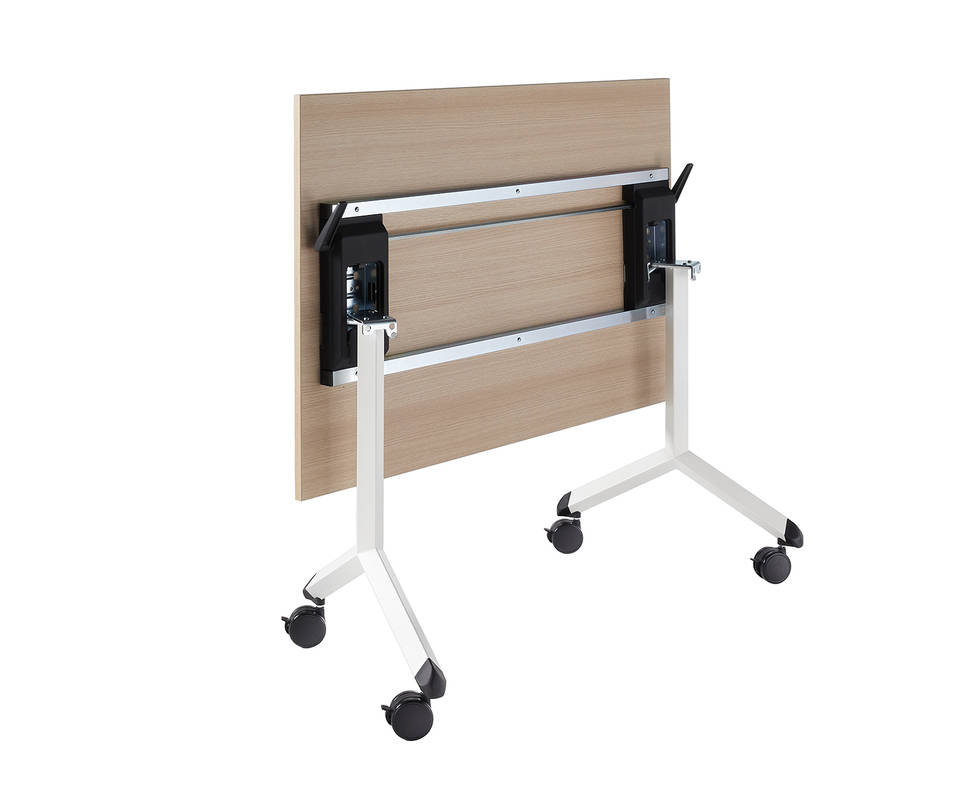 Folding conference room table, three sizes, Sonoma oak